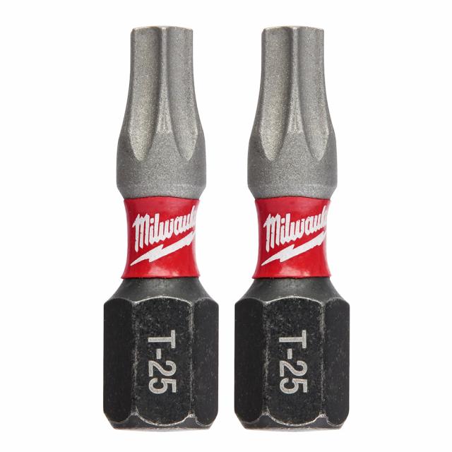 Milwaukee SHOCKWAVE Insert Bit Torx T25 (2 Pack) - GME Supply