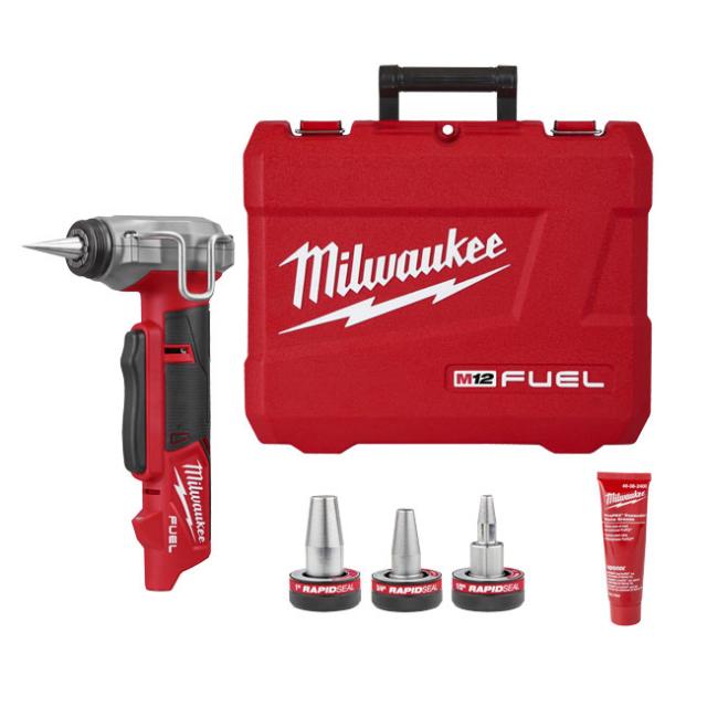 Milwaukee M12 FUEL ProPEX Expander Kit with 1/2 Inch to 1 Inch RAPID ...