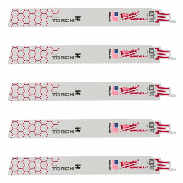 Milwaukee 14 TPI Metal Demolition Torch SAWZALL Blade (5 Pack) - GME Supply