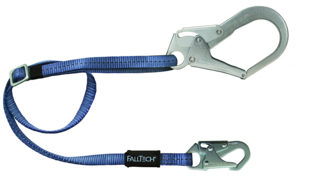 FallTech 4-6 Foot Adjustable Web Restraint Lanyard - GME Supply FallTech 4-6 Foot Adjustable Web Restraint Lanyard - GME Supply