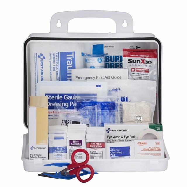 First Aid Only ANSI A 25 Person Contractor Plastic ANSI 2021 Compliant ...