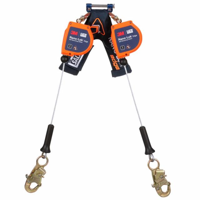 3M DBI-SALA Nano-Lok Edge Twin-Leg Personal 8-Foot Self-Retracting ...