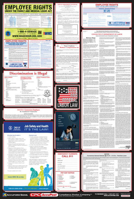 Compliance Poster Company OSHA Safety Poster: Combination State ...