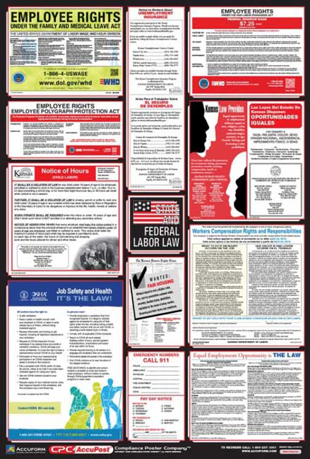 Compliance Poster Company OSHA Safety Poster: Combination State ...