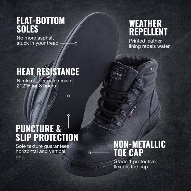 Cofra 6 Inch Heat Resistant Asphalt Safety Toe Boots - GME Supply