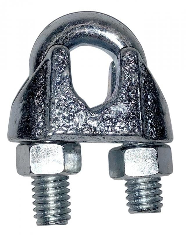 Indusco 3/8 Inch Zinc Plated Malleable Clips - GME Supply