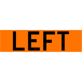 Bone Safety Safezone Hi-Intensity Reflective 'Left' Sign Overlay - GME ...