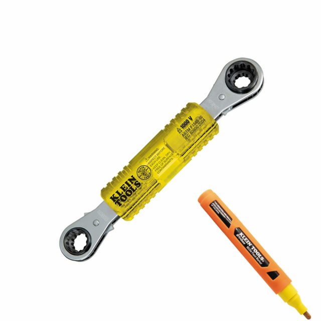 Klein Tools Lineman's Insulating 4-in-1 Box Wrench with Free Paint ...