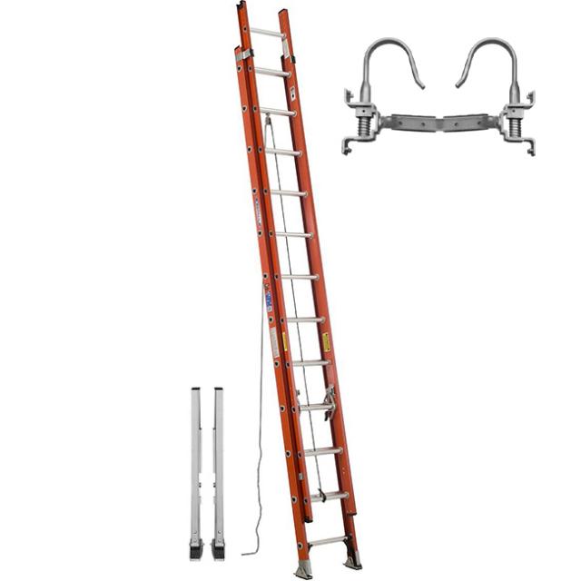 Werner D6200-2 Series Type 1A Fiberglass Extension Ladder - GME Supply