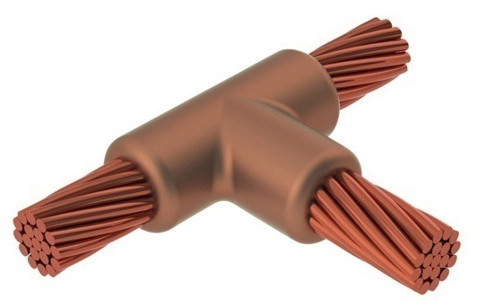 Cadweld Cable to Cable T-Connection Mold - GME Supply