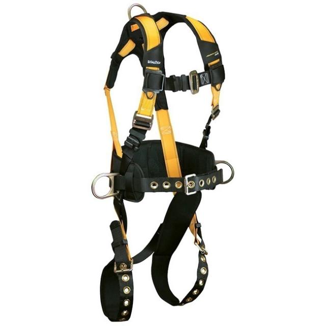 FallTech Journeyman Flex Steel 3D Construction Belted Full Body Harness ...