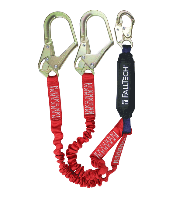 FallTech Ironman Elasticated Dual Class Twin Leg Lanyard - GME Supply