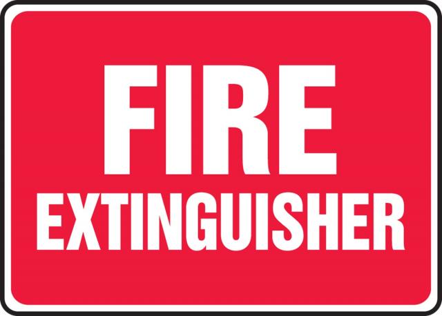 Accuform 'Fire Extinguisher' Sign - GME Supply
