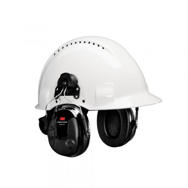 3M PELTOR ProTac III Slim Headset, Black, Hard Hat Attachment - GME Supply