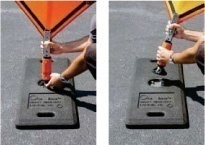 Bone Safety Rubber Base Sign Stand - GME Supply