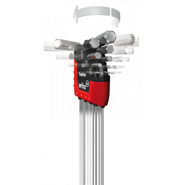 Wiha Tools ErgoStar 22 Piece Ball End Hex L-Key Inch/Metric Set - GME ...