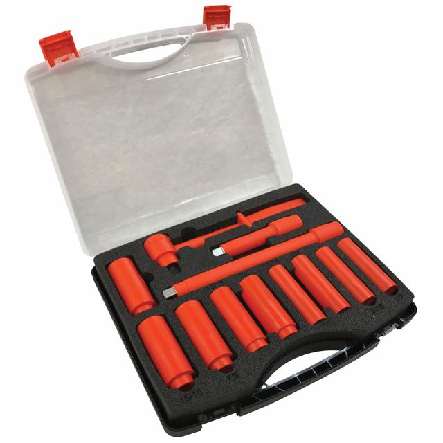 Jameson 1000V Insulated 1/2 Inch Drive Deep Socket Sets - GME Supply