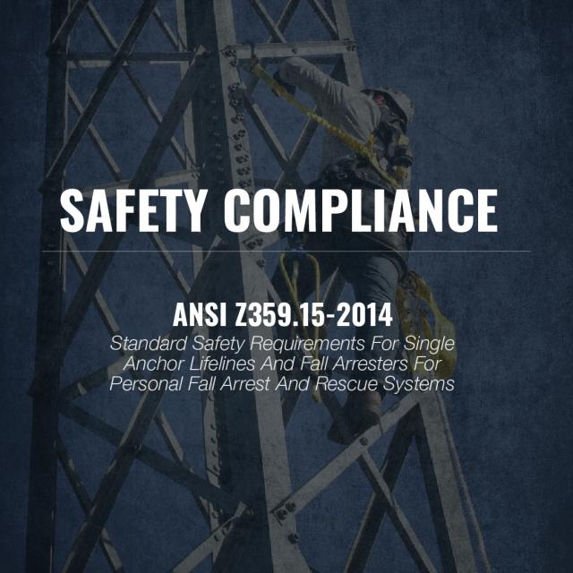 WestFall Pro 5/8 Inch 3-Strand Composite Vertical Lifeline with Snap ...