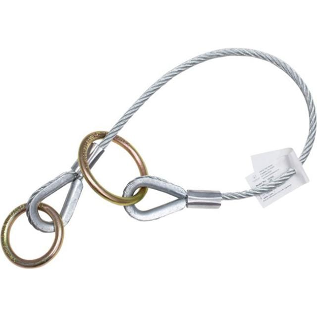 French Creek Vinyl Coated Three Foot Wire Rope Tie-Off - GME Supply