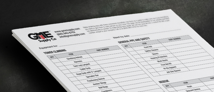 Gear Checklists - GME Supply