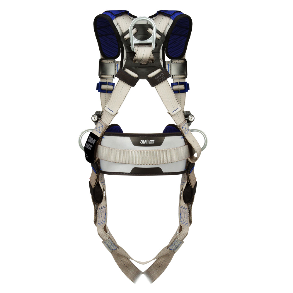 3M DBI-SALA ExoFit X100 Comfort Construction Positioning Safety Harness ...
