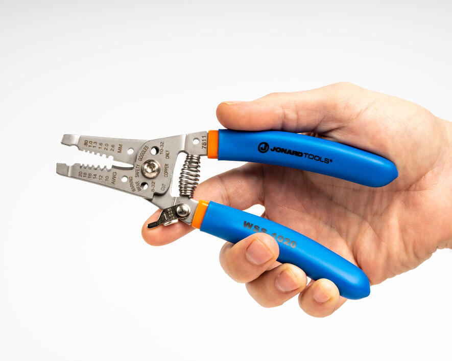 Jonard Stainless Steel Curved Wire Stripper (10-20 AWG) - GME Supply