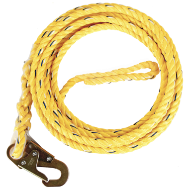 Guardian 5/8 Inch Standard Poly Steel Rope with Snap Hook End - GME Supply