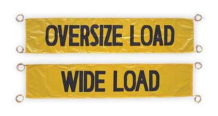 Wide Load / Oversize Load Truck Banner, Yellow 03-11-000 - GME Supply