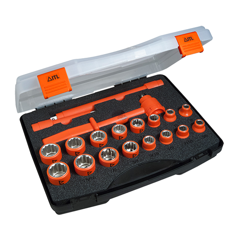 Jameson 1000V Insulated 1/2 Inch Drive Deep Socket Sets - GME Supply