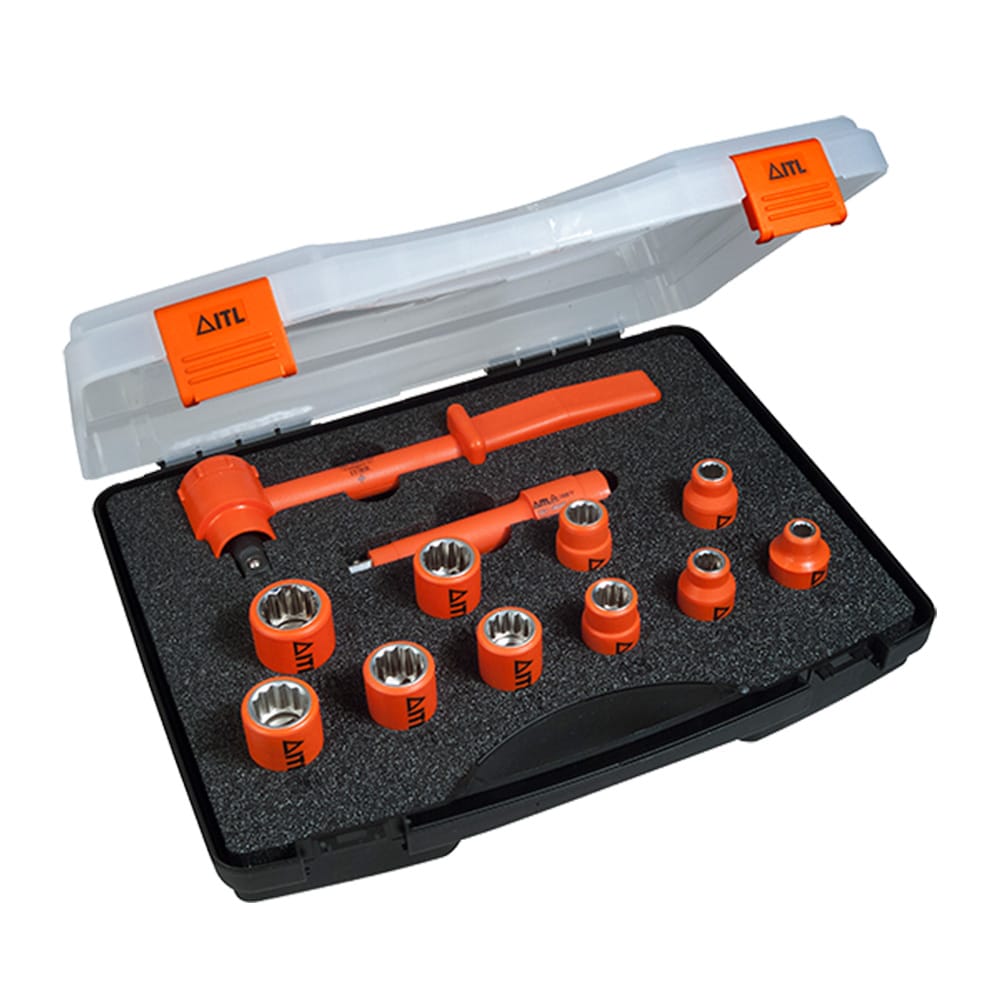 Jameson 1000V Insulated 1/2 Inch Drive Deep Socket Sets - GME Supply