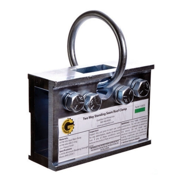 Guardian 10600 Two-Way Universal Standing Seam Roof Clamp - GME Supply