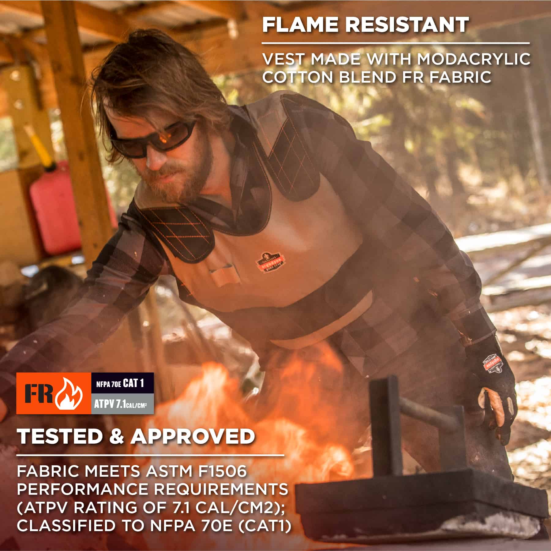 Ergodyne Chill-Its 6215 Premium FR Phase Change Cooling Vest with ...