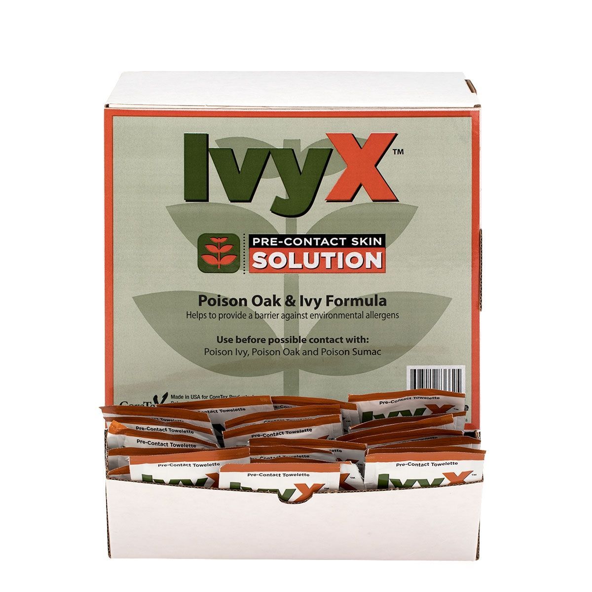 IvyX Pre-Contact Location Packets for Poison Oak & Ivy (50 Pack) - GME ...