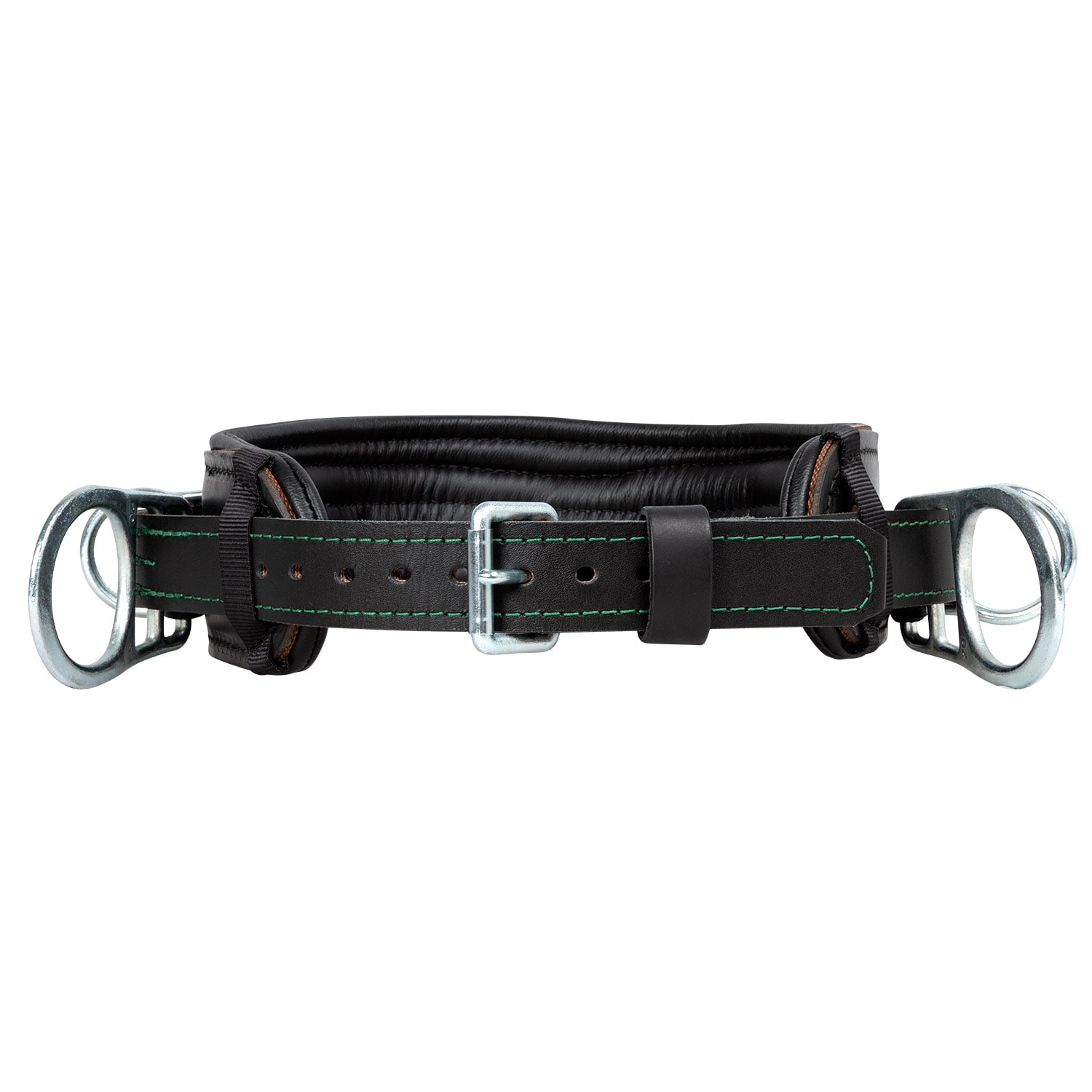Buckingham Adjustable In-Line 4 D-Ring Leather Body Belt - GME Supply