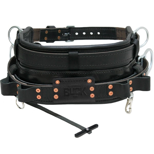 Buckingham 20192M Black Leather Short Back Mobility Belt - GME Supply