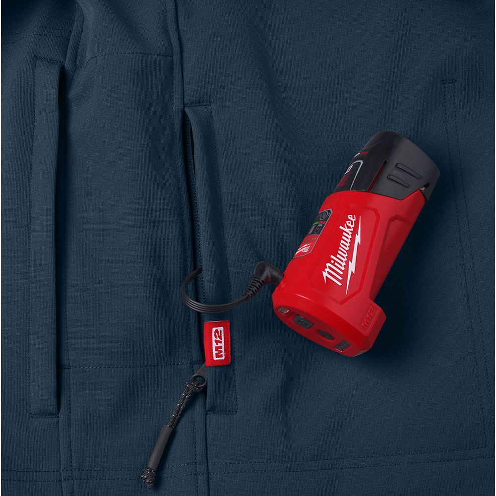 Milwaukee M12 Navy Blue Heated TOUGHSHELL Jacket Kit - GME Supply