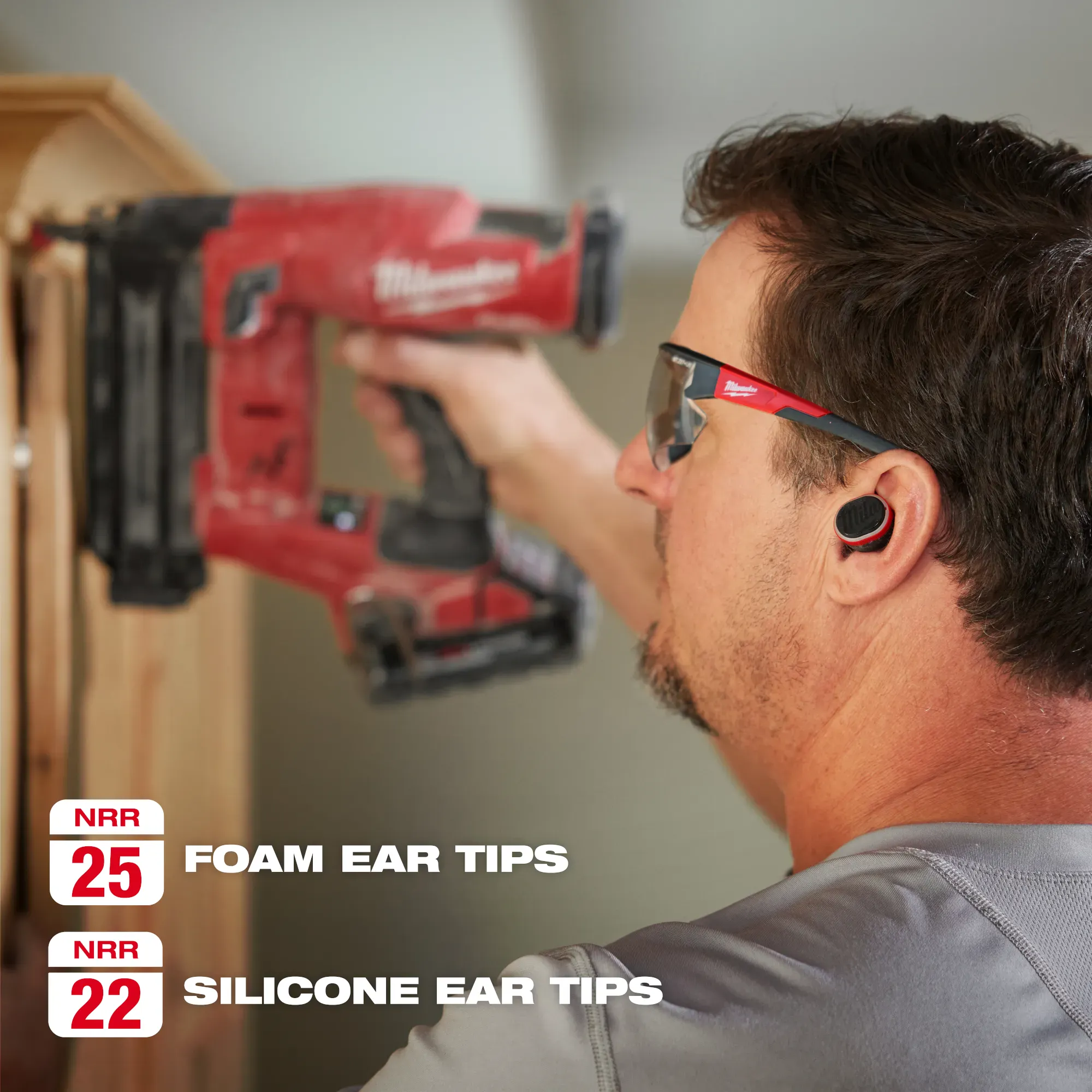 Milwaukee REDLITHIUM USB Bluetooth Jobsite Ear Buds - GME Supply