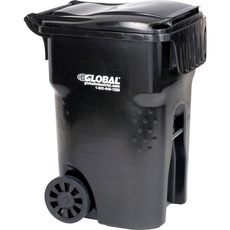 Global Industrial 95 Gallon Mobile Trash Container - GME Supply
