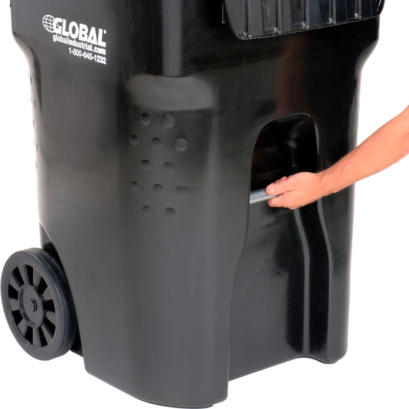 Global Industrial 95 Gallon Mobile Trash Container - GME Supply