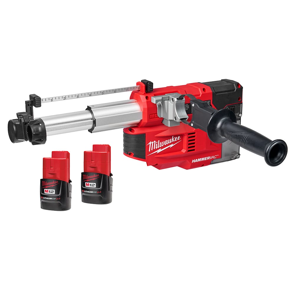 Milwaukee M12 HAMMERVAC Universal Dust Extractor Kit - GME Supply