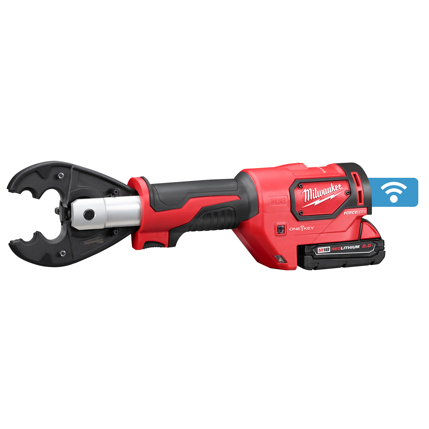 Milwaukee M18 FORCE LOGIC 6T Utility Crimper Kit with D3 Grooves and ...