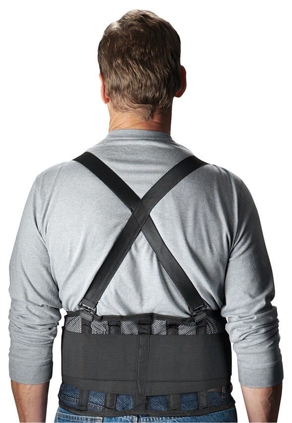 PIP Black Mesh Back Support Belt - GME Supply