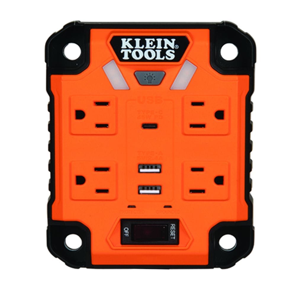 Klein Tools PowerBox 1 Magnetic Mounted Power Strip with Integrated LED ...