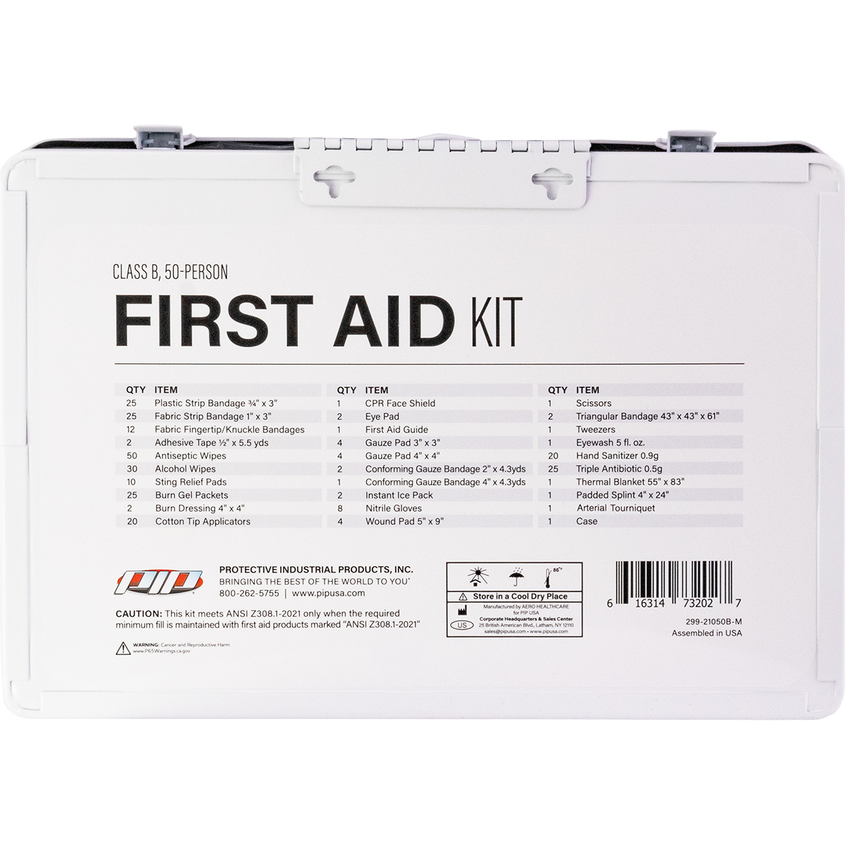 PIP ANSI Class B Metal First Aid Kit - 50 Person - GME Supply