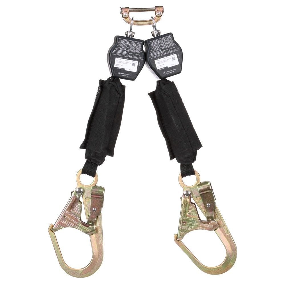 3M DBI-SALA Nano-Lok 6 ft. Twin-Leg Hot Work Web SRL, Harness Quick Connect & Steel Rebar Hooks ...