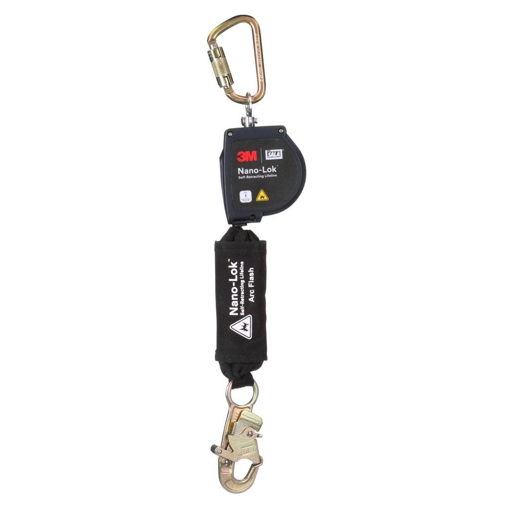 3M DBI-SALA Nano-Lok 8 ft. Arc Flash Web SRL Carabiner Anchor & Steel ...