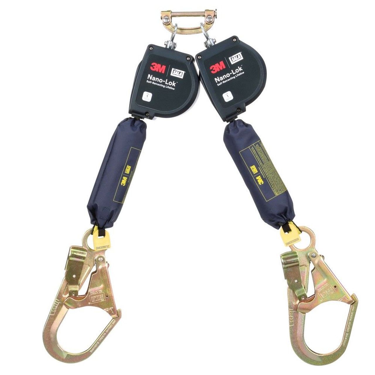 3M DBI SALA 3100615 Nano-Lok XL Twin-Leg Self-Retracting Lifeline with Steel Rebar Hooks - GME ...
