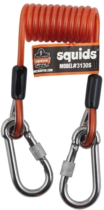 Ergodyne Squids 3130 Coiled Cable Tool Lanyard