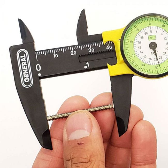 General Tools 6 Inch Plastic Dial Caliper with Inches Readout - GME Supply