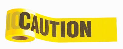 Johnson Level "Caution/Cuidado" Barricade Tape - 3 Inch x 1000 Foot - GME Supply